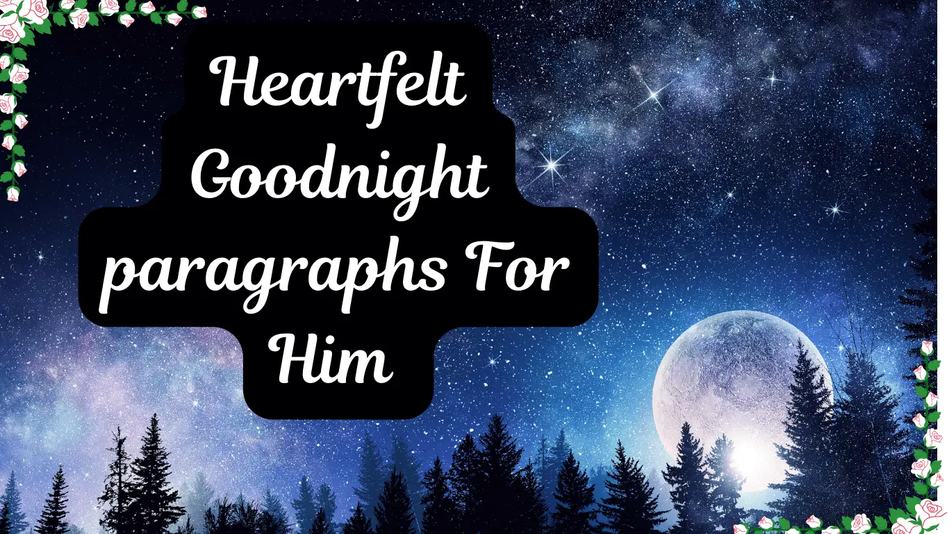 Best Heartfelt Goodnight Paragraphs to Send Your Man